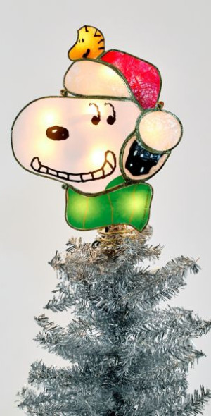 Urban Outfitters - Peanuts Snoopy Lighted Tree Topper in White at