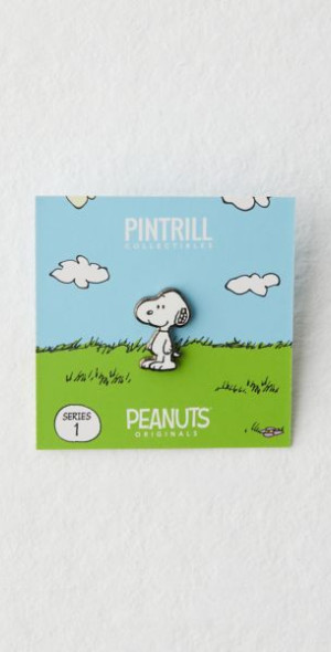 Urban Outfitters - Pintrill Peanuts Snoopy Enamel Pin in Original Snoopy at