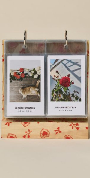Urban Outfitters - Tabletop Wood Flip INSTAX MINI Picture Frame in Heart at