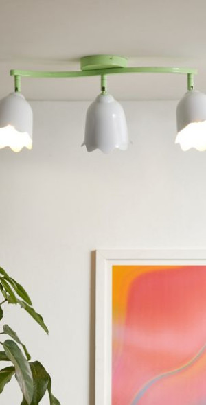 Urban Outfitters - Tulip Flush Mount Track Light in Green at
