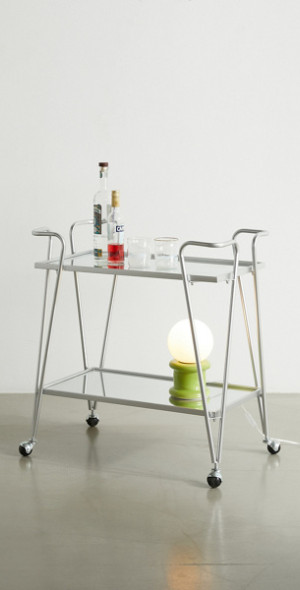 Urban Outfitters - Victoria Bar Cart in Silver at
